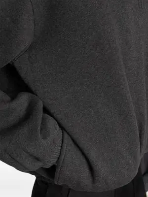 DARKPARK Alva Quarter-zip Elasticated-hem Cropped Sweatshirt
