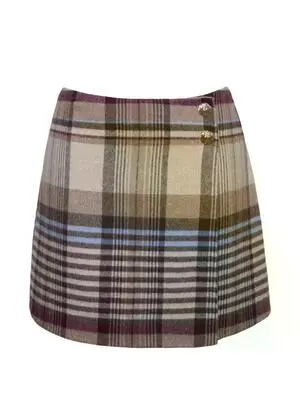 Cara Cara Kitty Plaid Mini Skirt