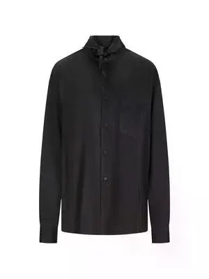 DARKPARK Meg Detachable-foulard Shirt - Black