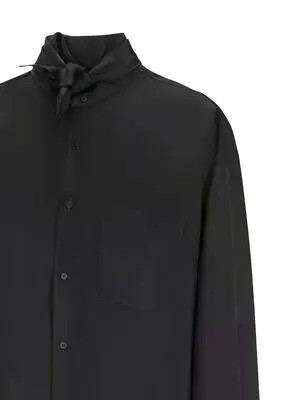 DARKPARK Meg Detachable-foulard Shirt - Black