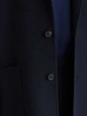 REISS Eclipse Wool-blend Blindseam Relaxed-fit Coat - Navy