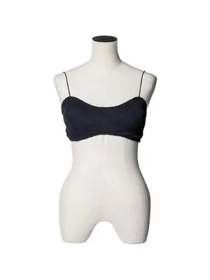 MULLER OF YOSHIOKUBO Bumpy Shirred Bikini Top - Black