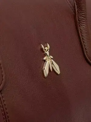 Patrizia Pepe Logo-plaque Leather Luggage Bag