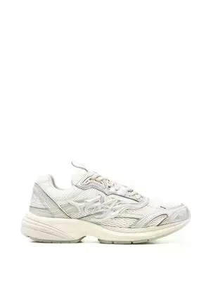 Amiri M-tech Metallic Leather Sneakers - White