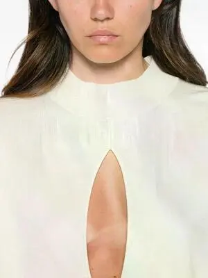 Galvan Fontana Cutout Bodysuit - Neutrals