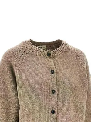 Max Mara Ribbed-trim Wool Cardigan