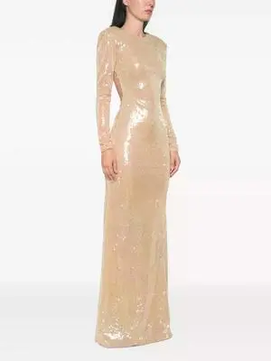 THE NEW ARRIVALS ILKYAZ OZEL Venom Sequin-embellished Maxi Gown