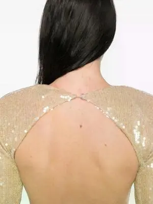 THE NEW ARRIVALS ILKYAZ OZEL Venom Sequin-embellished Maxi Gown