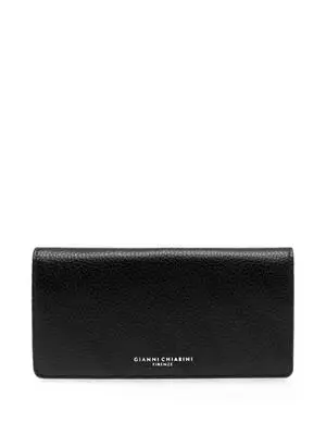 GIANNI CHIARINI Pebbled-leather Wallet - Black