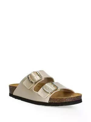 DR. SCHOLL'S SHOES Josephine Buckle-fastening Flat Sandals - Gold