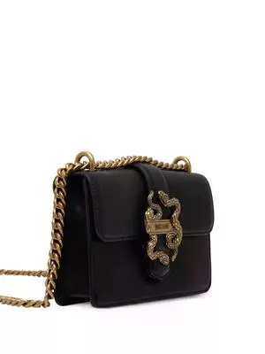 Just Cavalli Snake-plaque Chain-strap Shoulder Bag - Black