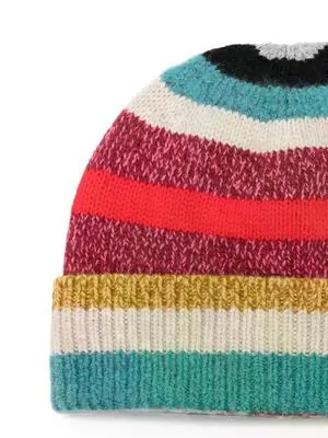 Paul Smith Striped-knit Beanie Hat