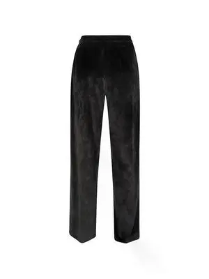 HINNOMINATE Velvet-effect Drawstring Trousers - Black
