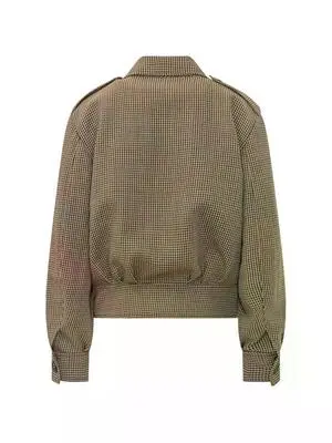 THE SEAFARER Houndstooth-pattern Belted Jacket
