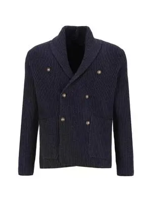 AL DUCA D’AOSTA 1902 Double-breasted Shawl-collar Cardigan