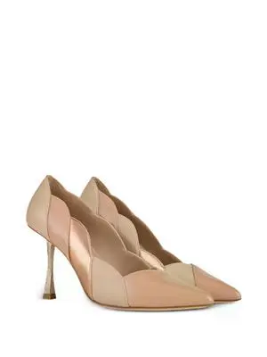 KAT MACONIE Divina Crystal-embellished Scalloped Pumps