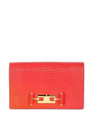 Elisabetta Franchi Lizard-effect Logo-plaque Shoulder Bag