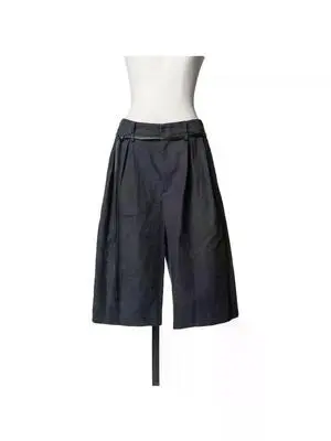 MULLER OF YOSHIOKUBO Ground Belted Pleated Shorts - Grey
