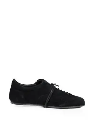 NO/FAITH STUDIOS Football Asymmetric-panel Suede Sneakers - Black