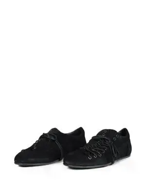 NO/FAITH STUDIOS Football Asymmetric-panel Suede Sneakers - Black