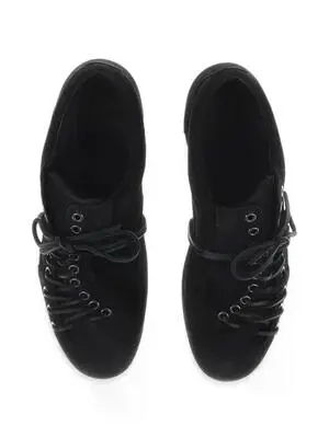 NO/FAITH STUDIOS Football Asymmetric-panel Suede Sneakers - Black
