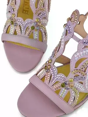 KAT MACONIE Kiawa Crystal-embellished Sandals - Purple
