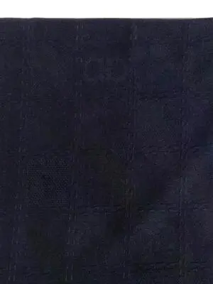 FERRAGAMO Gancini Jacquard Fringed Scarf