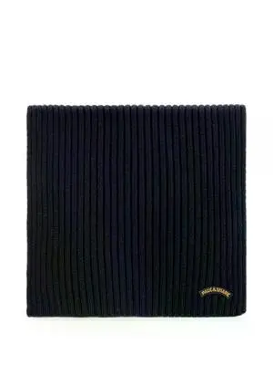 Paul & Shark Ribbed-knit Scarf - Blue