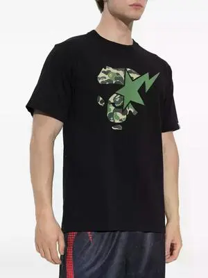 A BATHING APE Abc Camo Ape Face Sta T-shirt