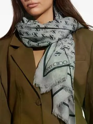 JIMMY CHOO Scarf With Monogram