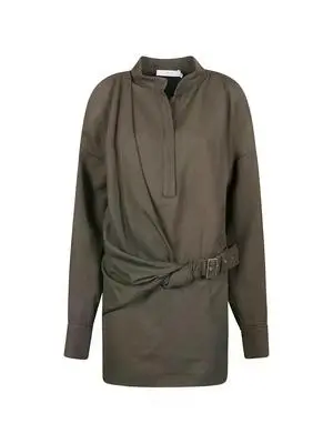 IRO PARIS Belted Draped Dress