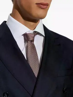 Brioni Geometric-pattern Silk Tie