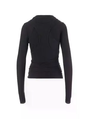 ALAINPAUL Ribbed-knit Layered-effect Top