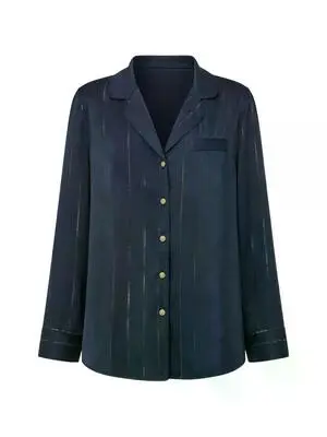 Tommy Hilfiger Metallic-stripe Notched-lapel Shirt