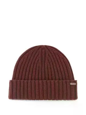 Paul & Shark Ribbed-knit Beanie Hat - Red