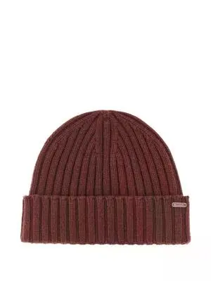 Paul & Shark Ribbed-knit Beanie Hat - Red