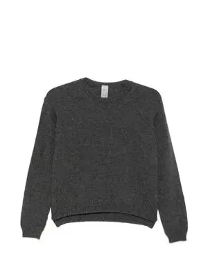PRIVATE 0204 Crew Neck Long-sleeve Sweater - Grey