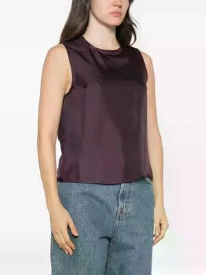 WHYCI Sleeveless Keyhole-back Blouse