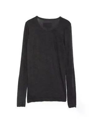 PRIVATE 0204 Slub Texture Long-sleeve Top
