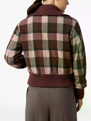 Paul & Shark Check-pattern Bomber Jacket