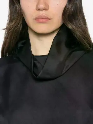 WHYCI Satin-panel Long-sleeve Top