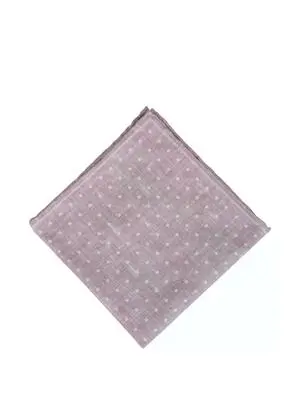 PAOLO ALBIZZATI Polka-dot Silk Pocket Square