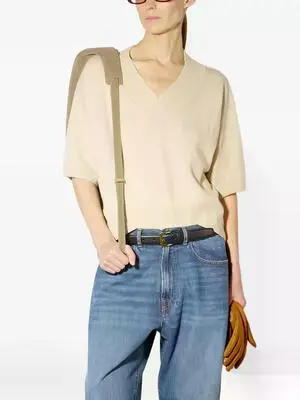 Liviana Conti Short-sleeve V-neck Sweater