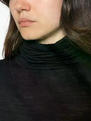 WHYCI Roll-neck Long-sleeve Top