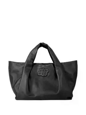 Munthe Lix Logo-patch Tote Bag - Black