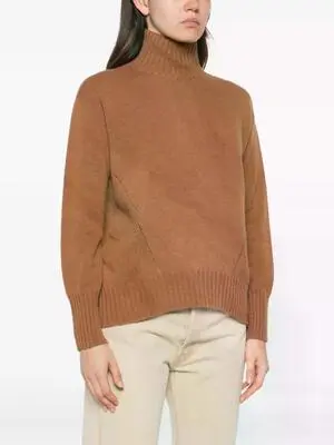 WHYCI Roll-neck Ribbed-trim Sweater