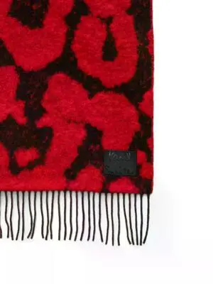 Paul Smith Leopard-print Wool Scarf