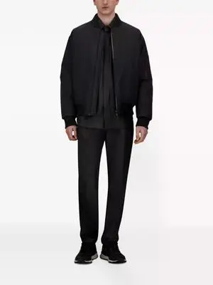Herno Water-repellent Flannel Bomber Jacket