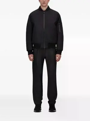 Herno Water-repellent Flannel Bomber Jacket