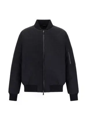 Herno Water-repellent Flannel Bomber Jacket